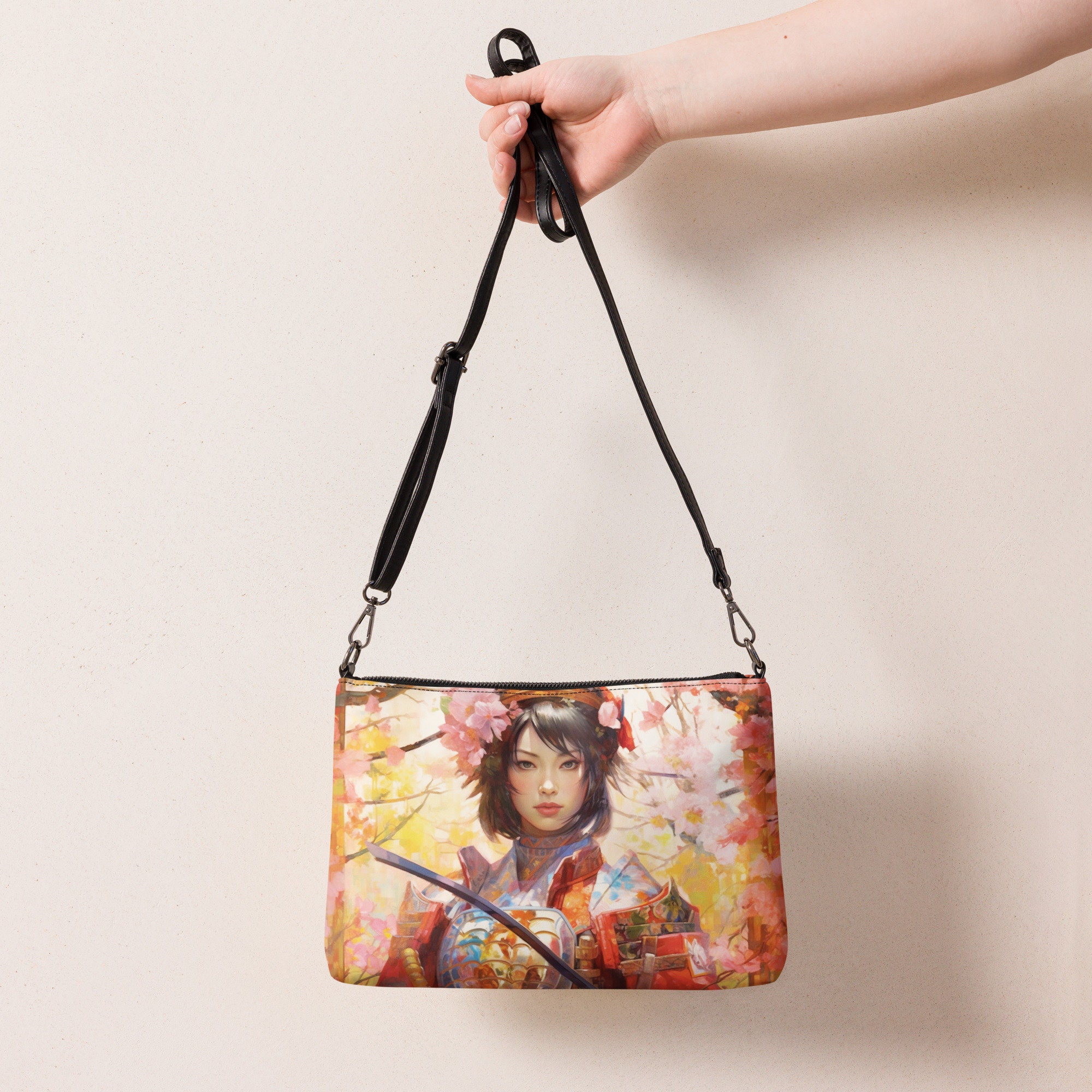 Crossbody Bag, Manga Bag, Japanese Art, Shoulder Bag Women, Samurai Bag ...