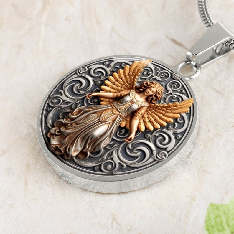 Angel Necklace, Guardian Angel Necklace, Angel Jewelry, Angel Pendant ...