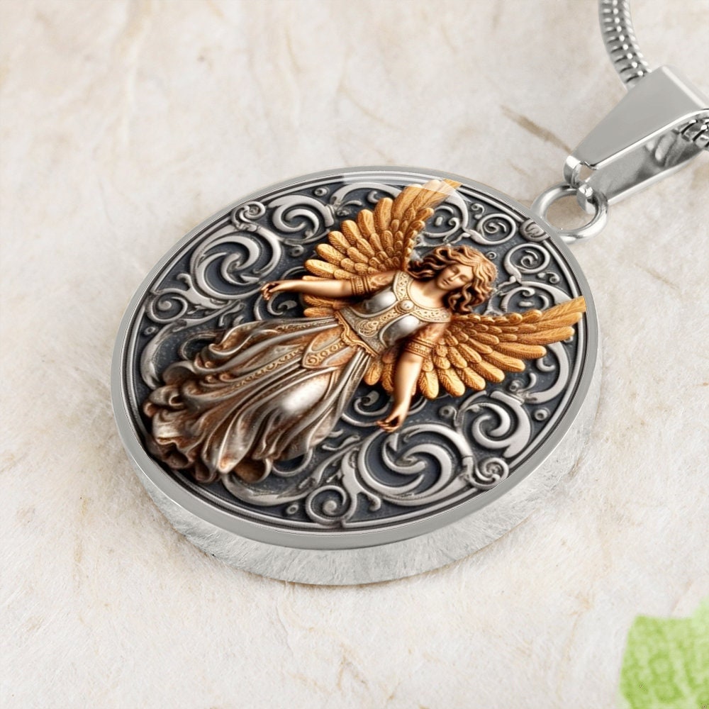 Angel Necklace, Guardian Angel Necklace, Angel Jewelry, Angel Pendant ...