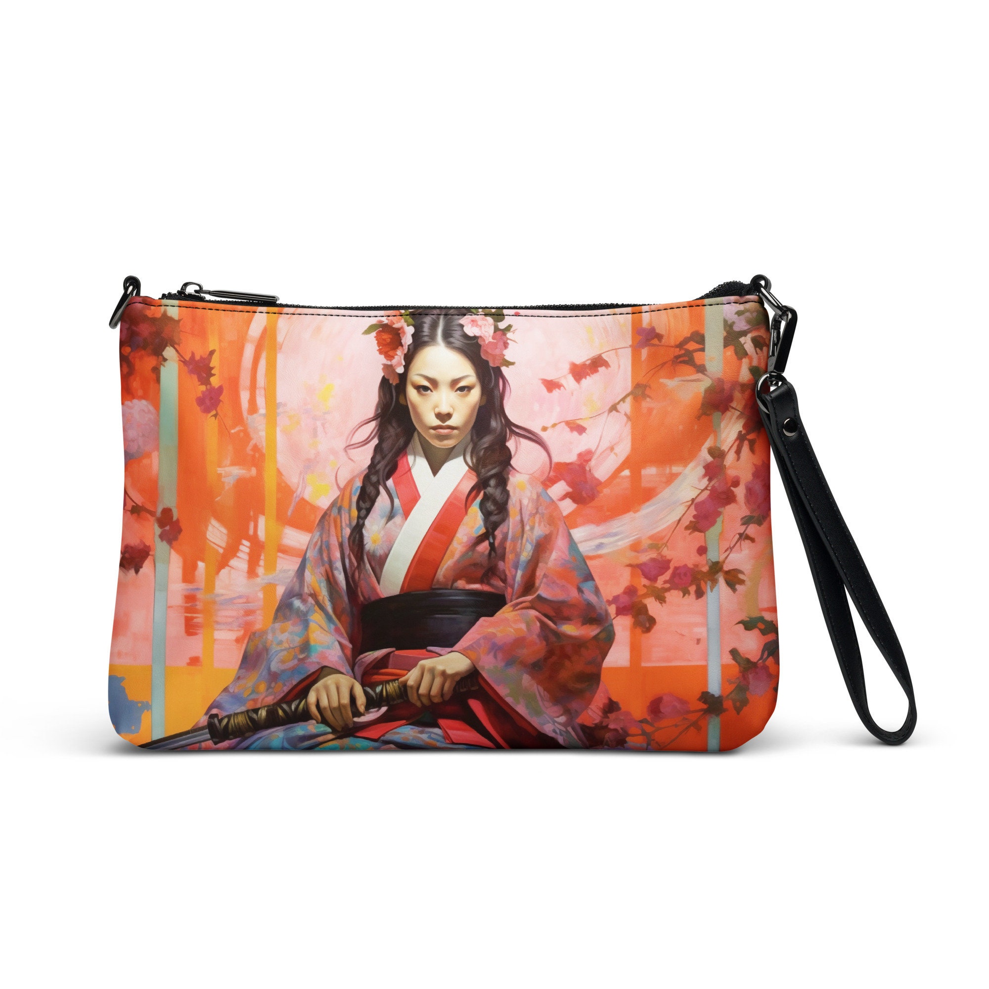 Crossbody Bag, Colorful Bag, Japanese Art, Samurai Bag, Small Bag, Hand ...