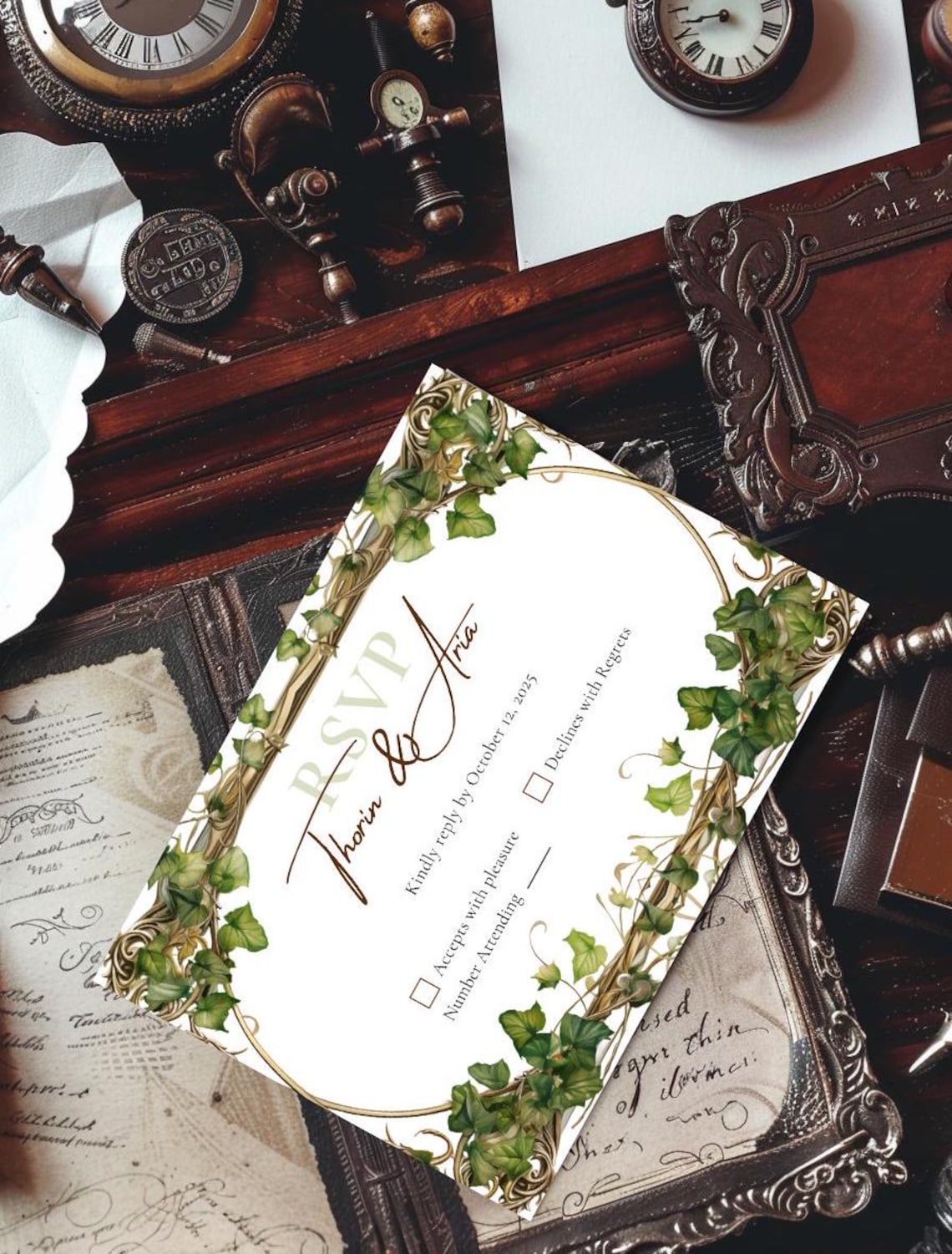 Wedding Invitation & RSVP Templates, Fantasy Wedding, Elfish Wedding ...