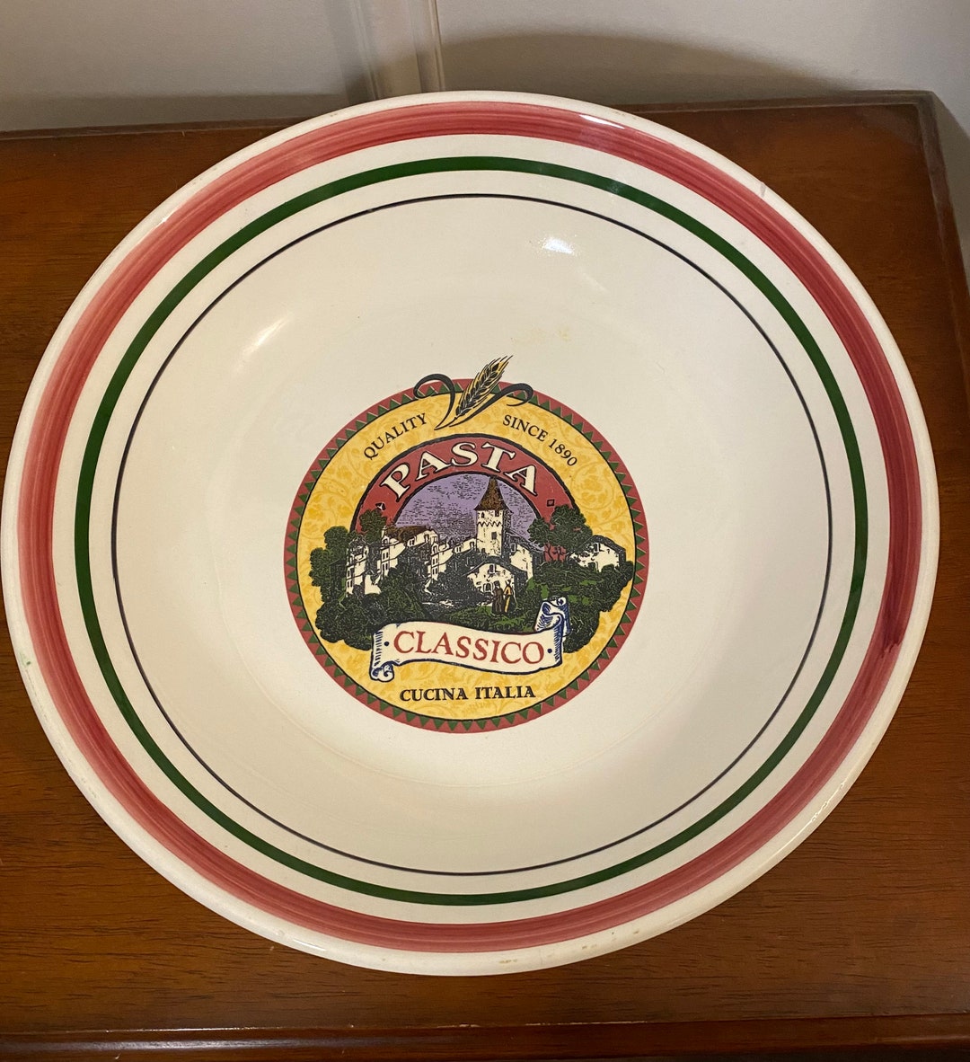 Pasta Serving Bowl Large Made in Italy CIC Classico - Etsy