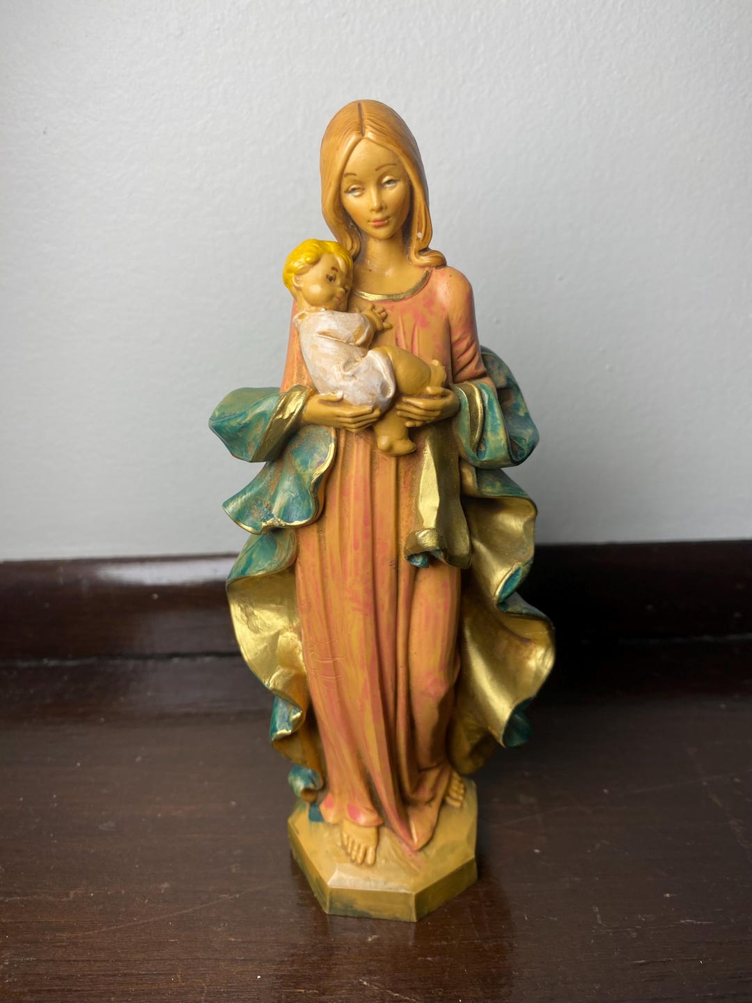 Fontanini Holy Mother and Christ Child Figurine Signed Marked - Etsy