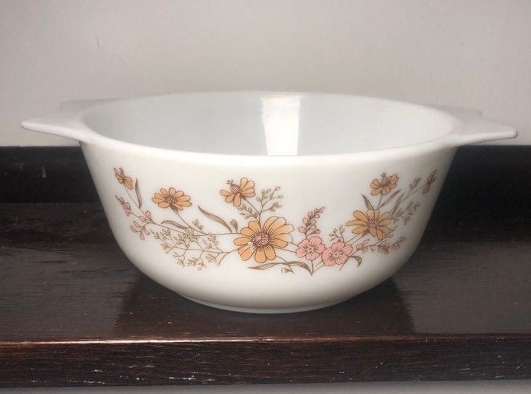 Pyrex Casserole Dish England Country Autumn Pattern Rare Made in ...
