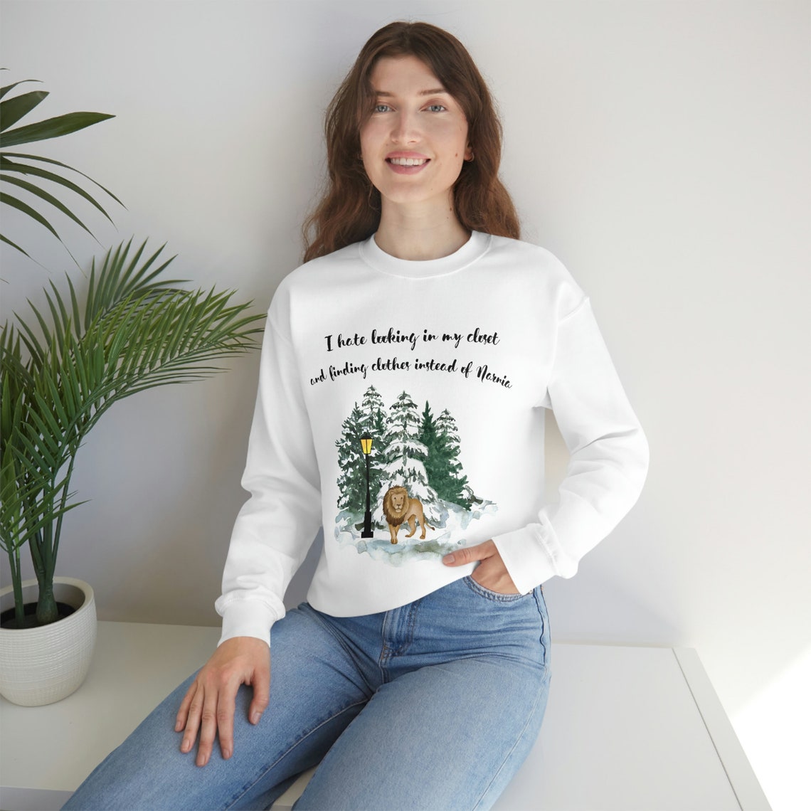 Narnia Sweatshirt the Lion, the Witch and the Wardrobe Aslan C.S ...