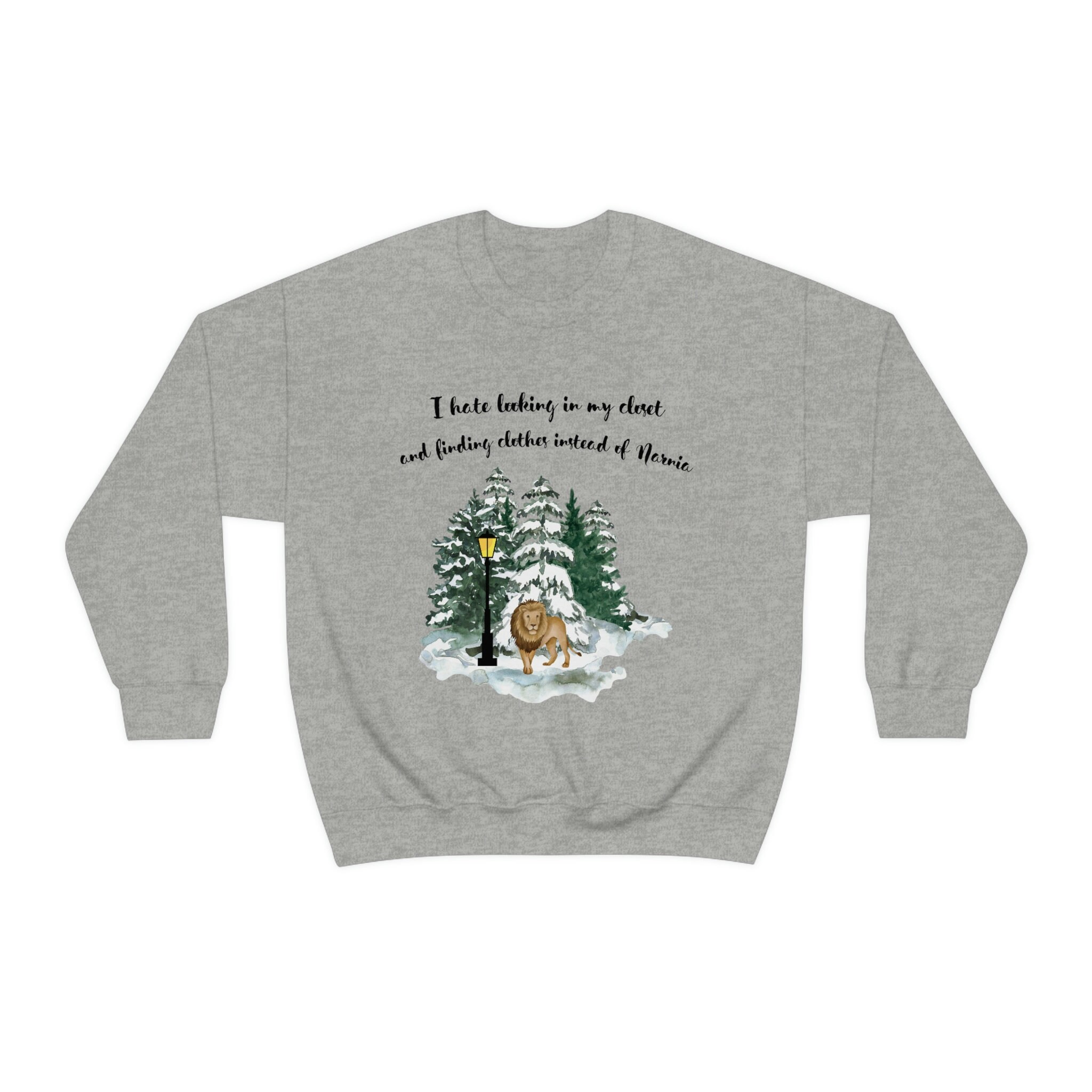 Narnia Sweatshirt the Lion, the Witch and the Wardrobe Aslan C.S ...