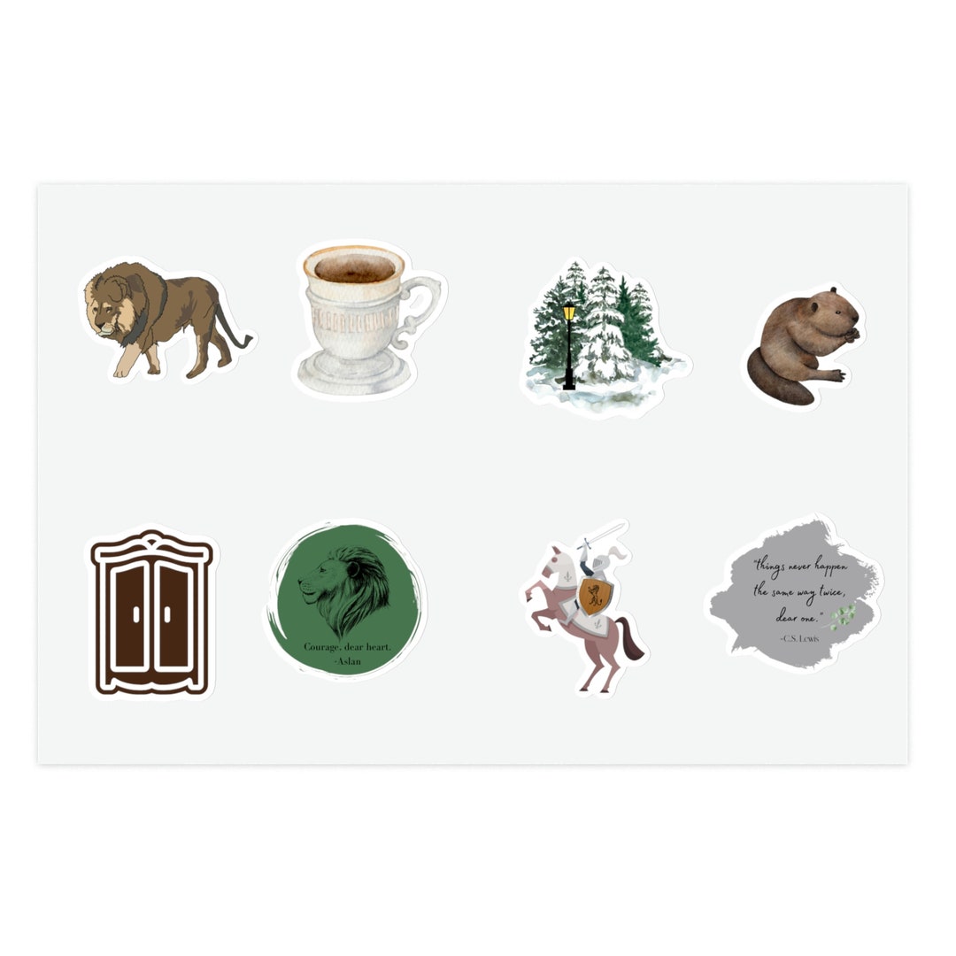 Narnia Sticker Sheet the Lion the Witch and the Wardrobe - Etsy