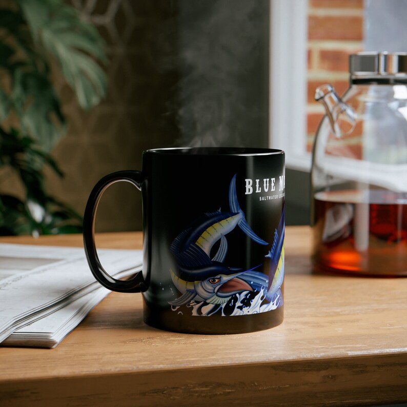 Blue Marlin Mug, Blue Marlin Mug Fishing Gifts, Blue Marlin Mug Lover ...