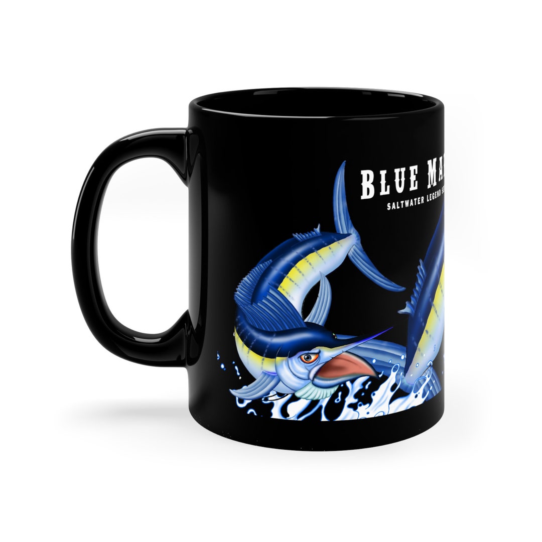 Blue Marlin Mug, Blue Marlin Mug Fishing Gifts, Blue Marlin Mug Lover ...