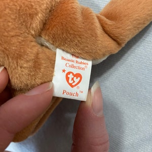 TY RARE Pouch Beanie Baby 1996 Retired MINT Condition W/ Tag and Baby ...