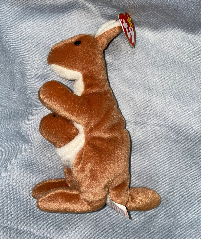 TY RARE Pouch Beanie Baby 1996 Retired MINT Condition W/ Tag and Baby ...