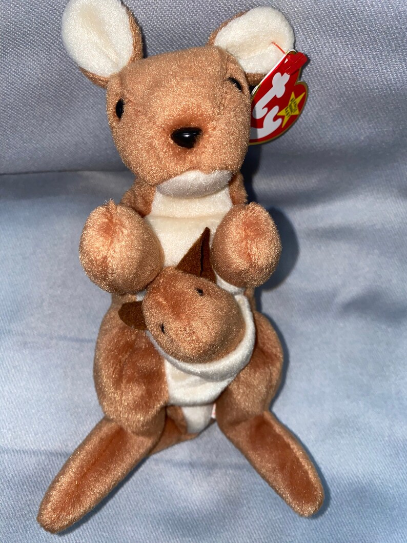 TY RARE Pouch Beanie Baby 1996 Retired MINT Condition W/ Tag and Baby ...