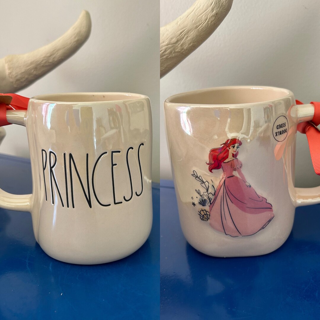 Rae Dunn Disney Little Mermaid Ariel Princess Iridescent Double Sided ...