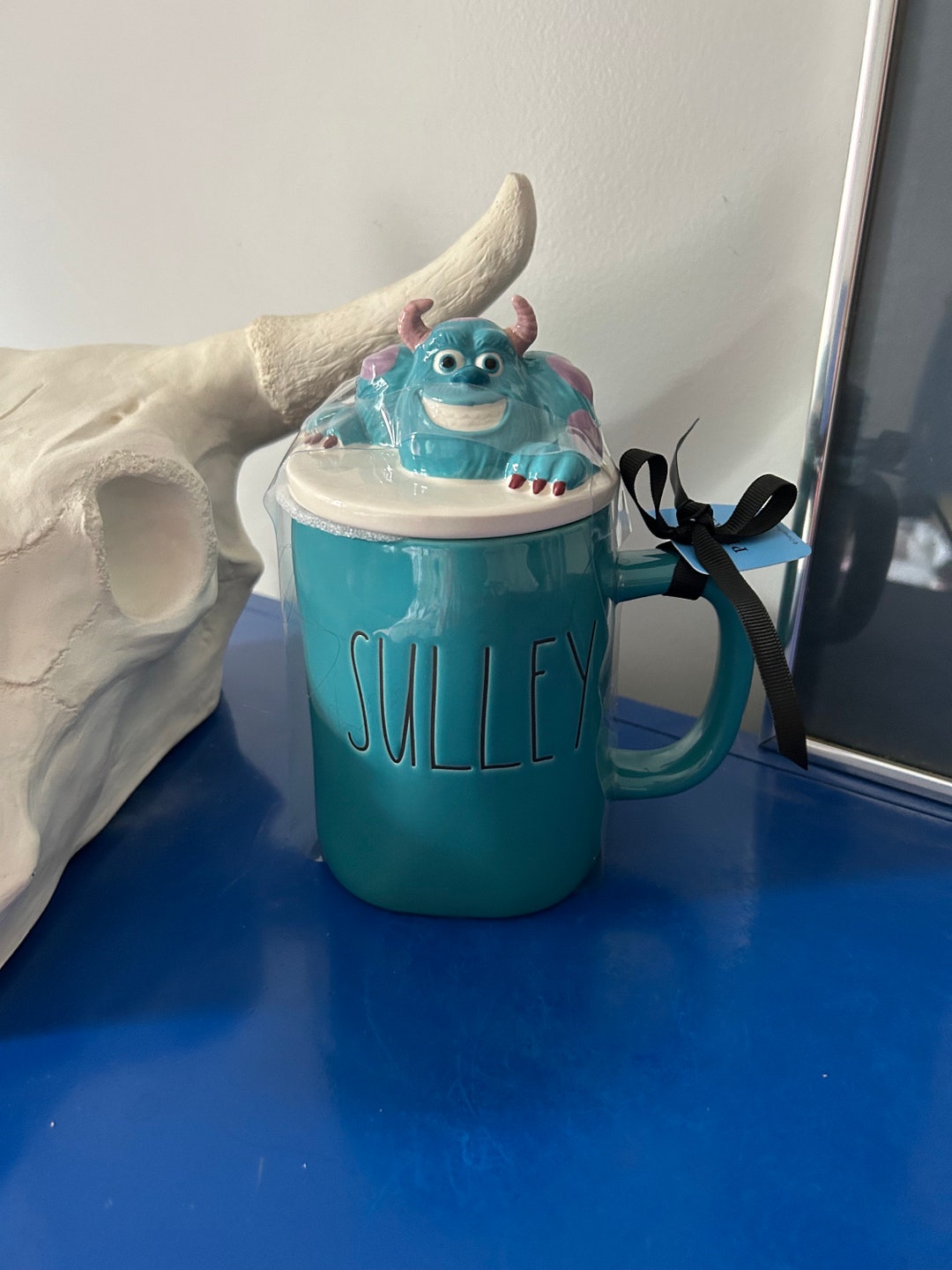 Rae Dunn Disney Pixar Monsters Inc James P. Sullivan Sulley Topped Mug ...