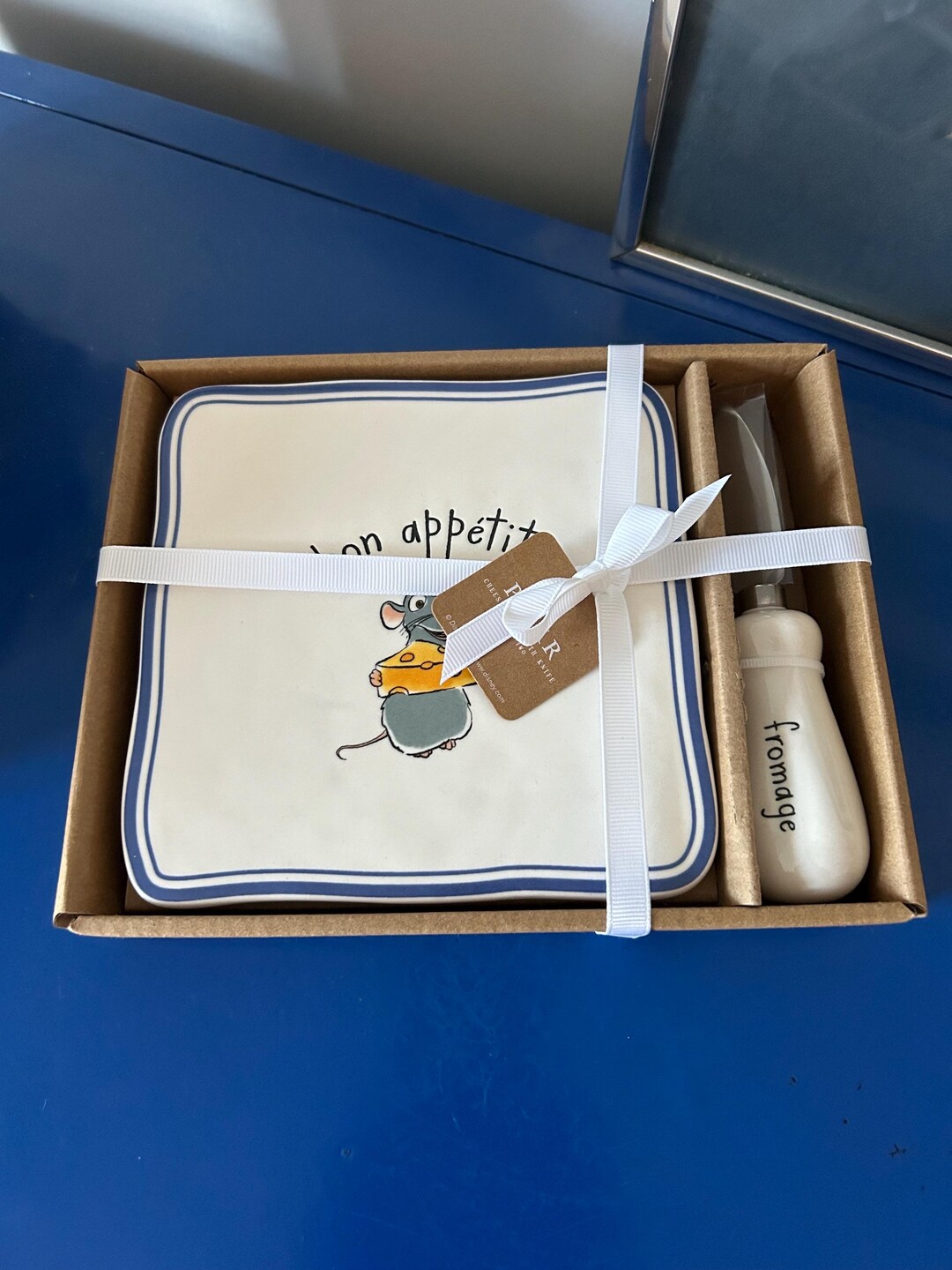 Rae Dunn Disney Pixar Ratatouille Remy Bon Appetit Fromage Cheese Plate ...