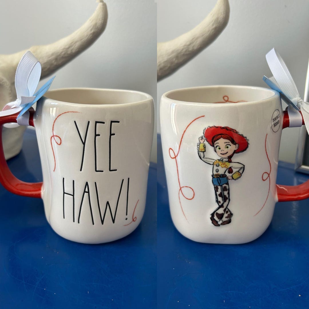 Rae Dunn Disney Pixar Toy Story Jessie "yee Haw!" Double Sided Mug - Etsy