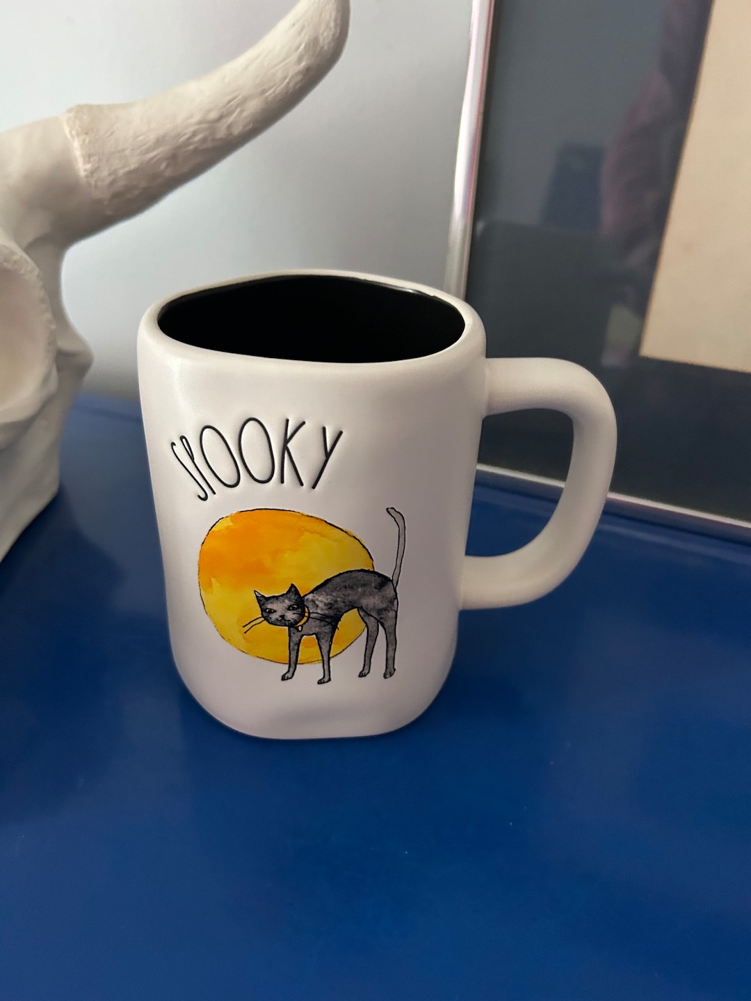 Rae Dunn Black Cat and Full Moon Spooky Halloween Mug - Etsy