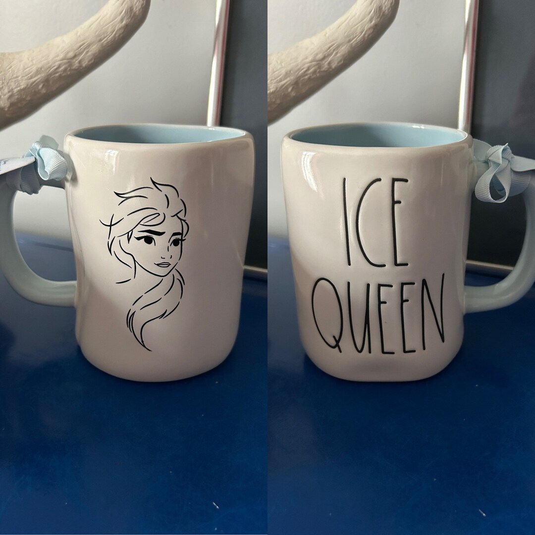 Disney Rae Dunn Frozen Elsa Ice Queen Double Sided Mug - Etsy