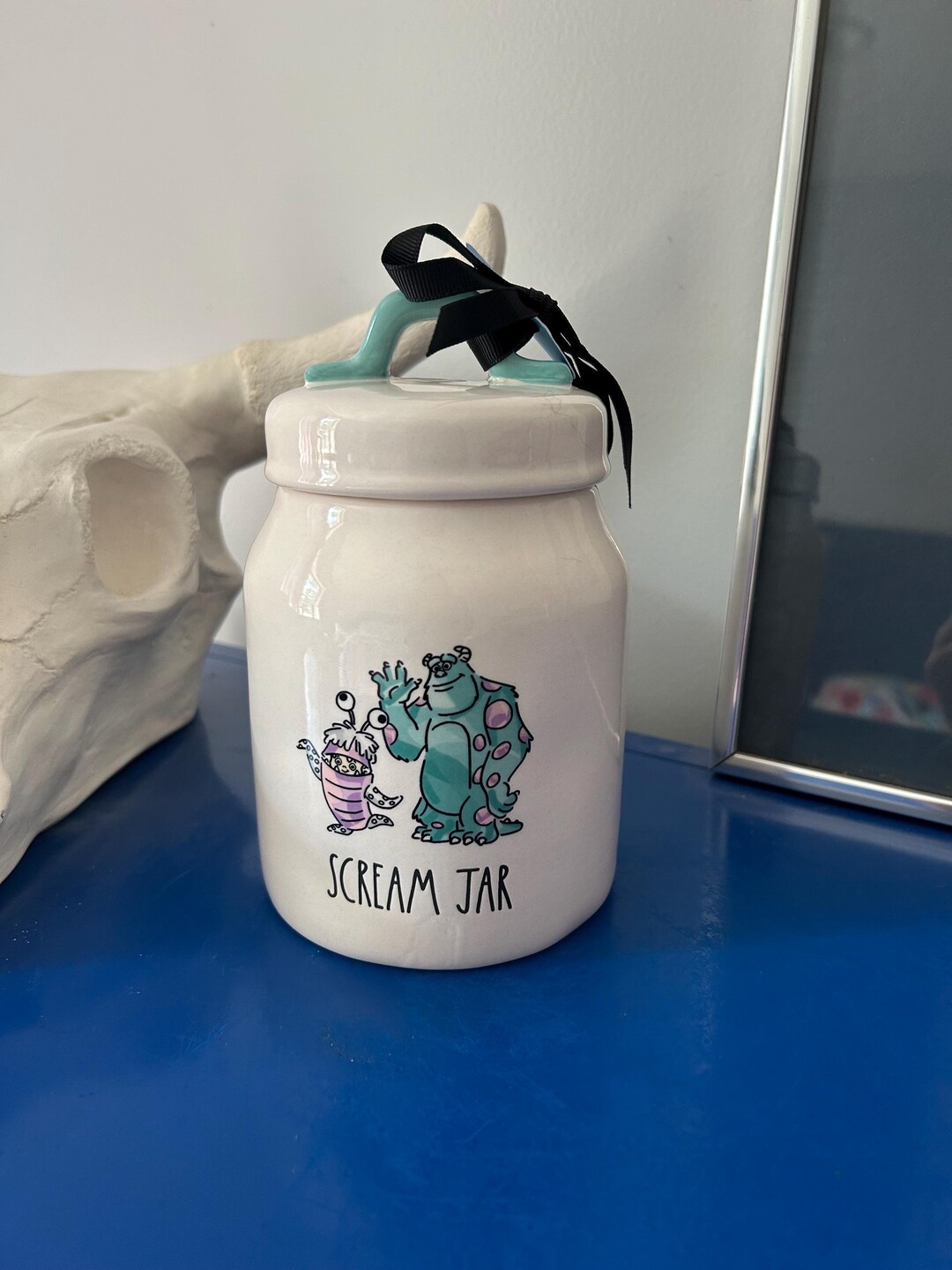 Rae Dunn Disney Monsters Inc Sulley Boo the Scream Jar Canister Candy ...