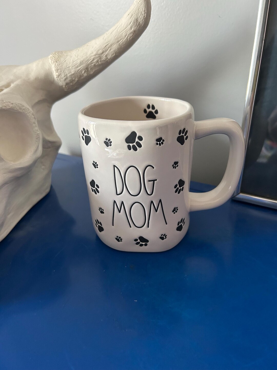 Rae Dunn Dog Mom All Over Paw Print Mug - Etsy