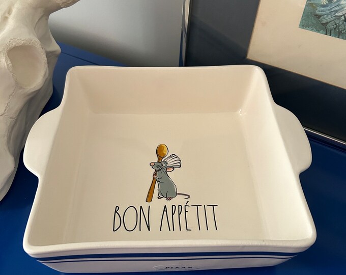 Rae Dunn Disney Pixar Ratatouille Remy Bon Appetit 9x9 Baking Dish - Etsy