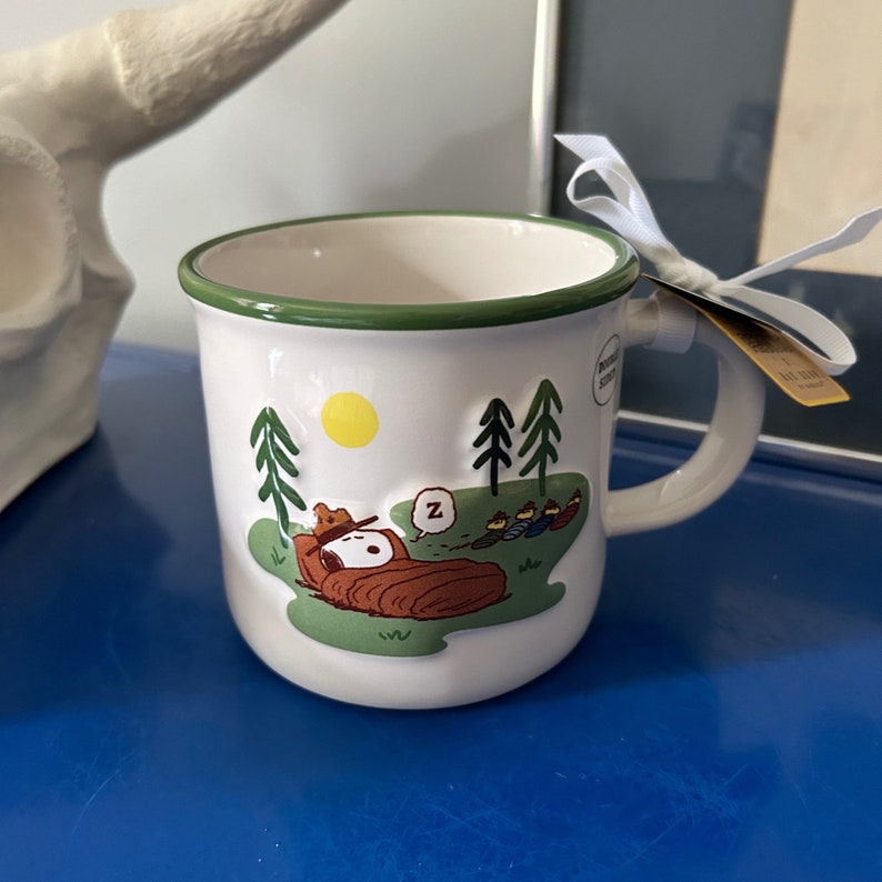 Rae Dunn Peanuts Snoopy Woodstock Beagle Scouts Happy Camper Double ...