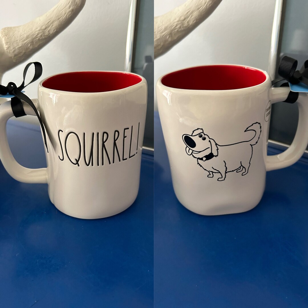 Rae Dunn Disney Pixar up Dug the Dog Squirrel Double Sided Mug - Etsy