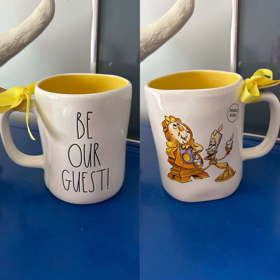 Rae Dunn Disney Beauty and the Beast Belle Lumiere and Cogsworth Be Our ...