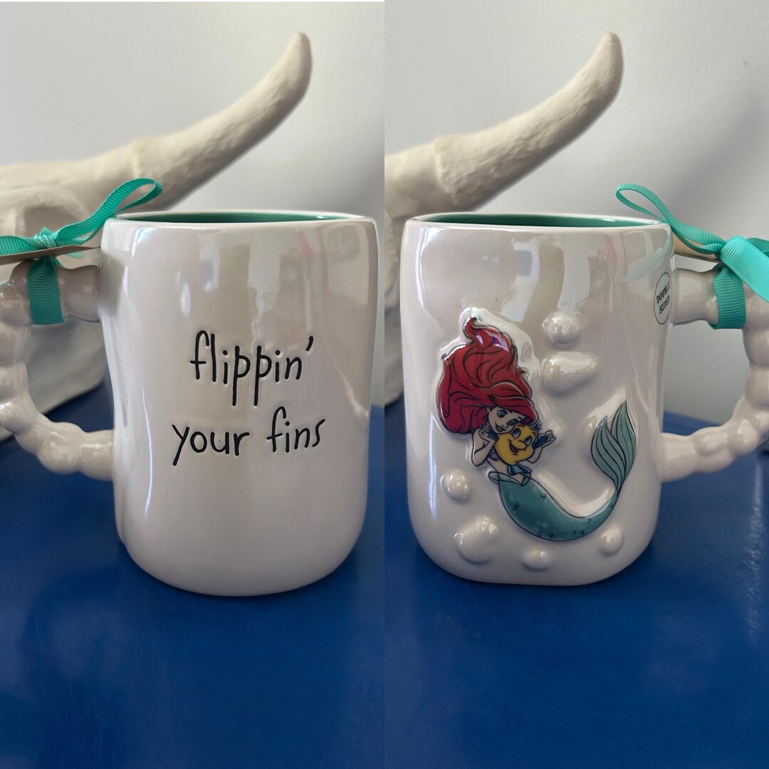 Rae Dunn Disney Little Mermaid Ariel Flippin’ Your Fins Iridescent ...