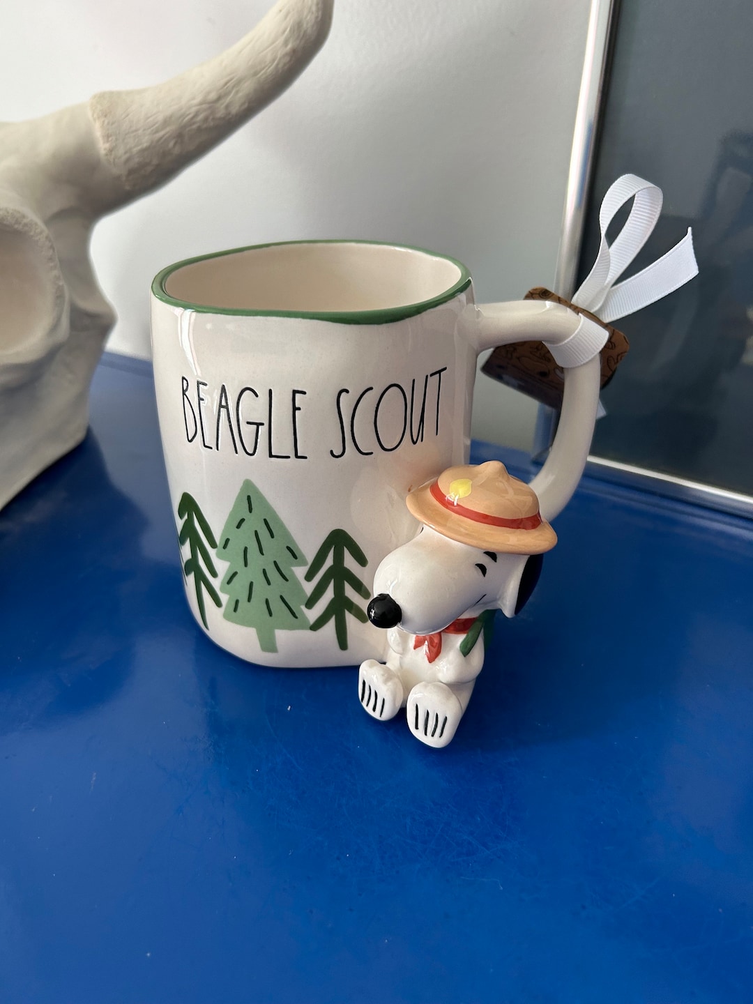 Rae Dunn Peanuts Snoopy Beagle Scout Forest Trees Mug - Etsy