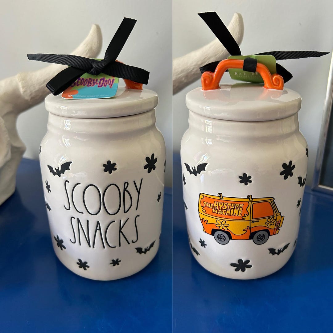 Rae Dunn Scooby Doo Halloween Bats Flowers Mystery Machine Scooby ...