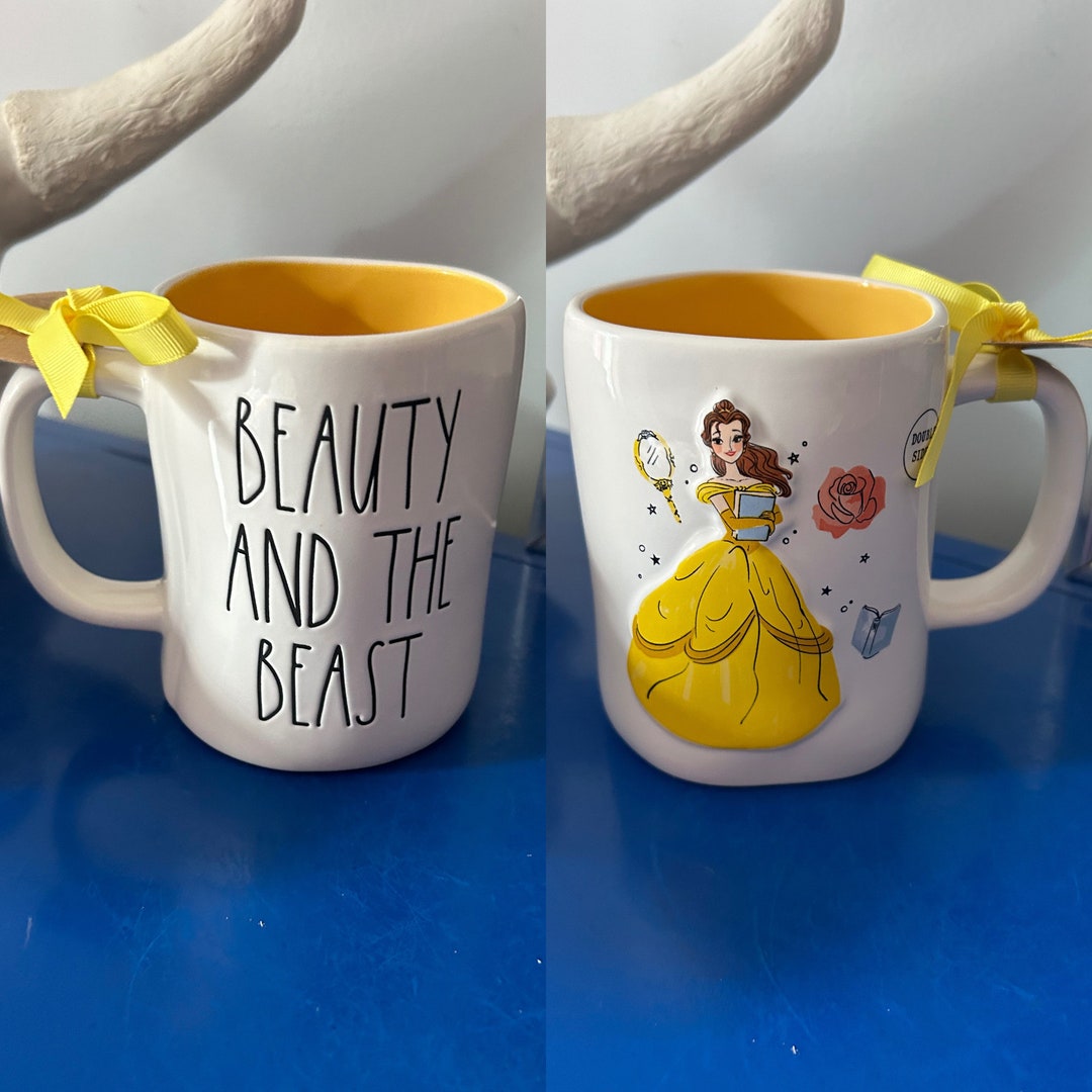 Rae Dunn Disney Beauty and the Beast Belle Double Sided Mug - Etsy