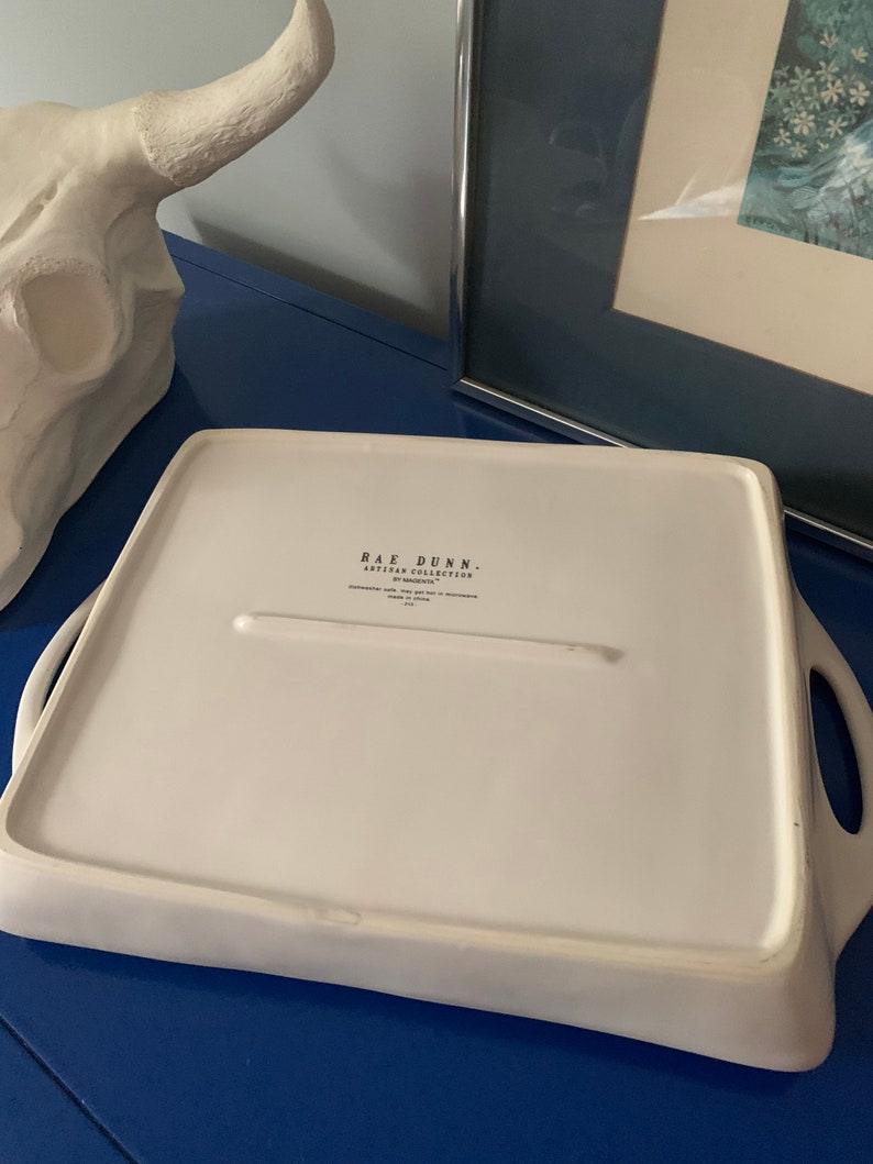 Rae Dunn eat Farm Line Rooster Chicken Platter - Etsy