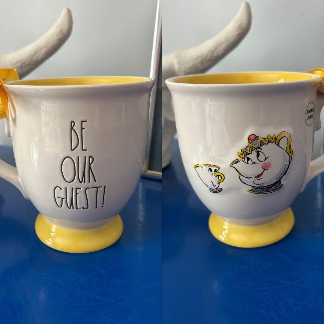 Rae Dunn Disney Beauty and the Beast Belle Mrs Potts and Chip Be Our ...