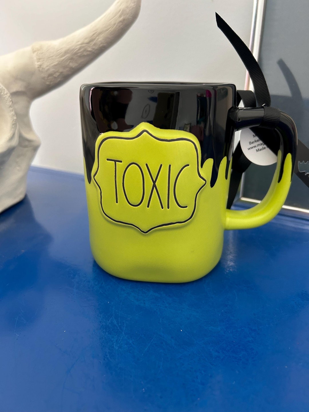 Rae Dunn Lime Green Black Slime Sludge Overflow Toxic Halloween Mug - Etsy