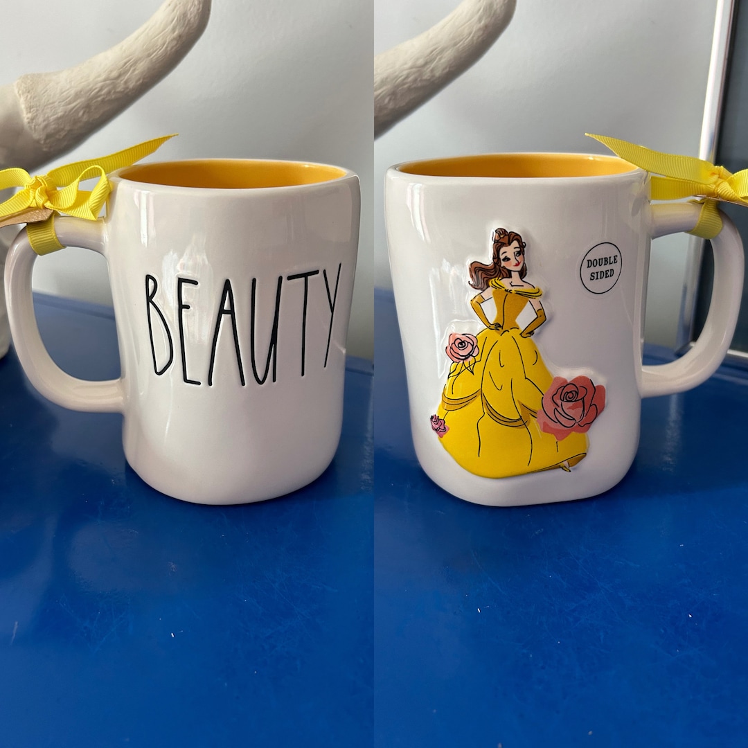 Rae Dunn Disney Beauty and the Beast Belle Beauty Double Sided Mug - Etsy