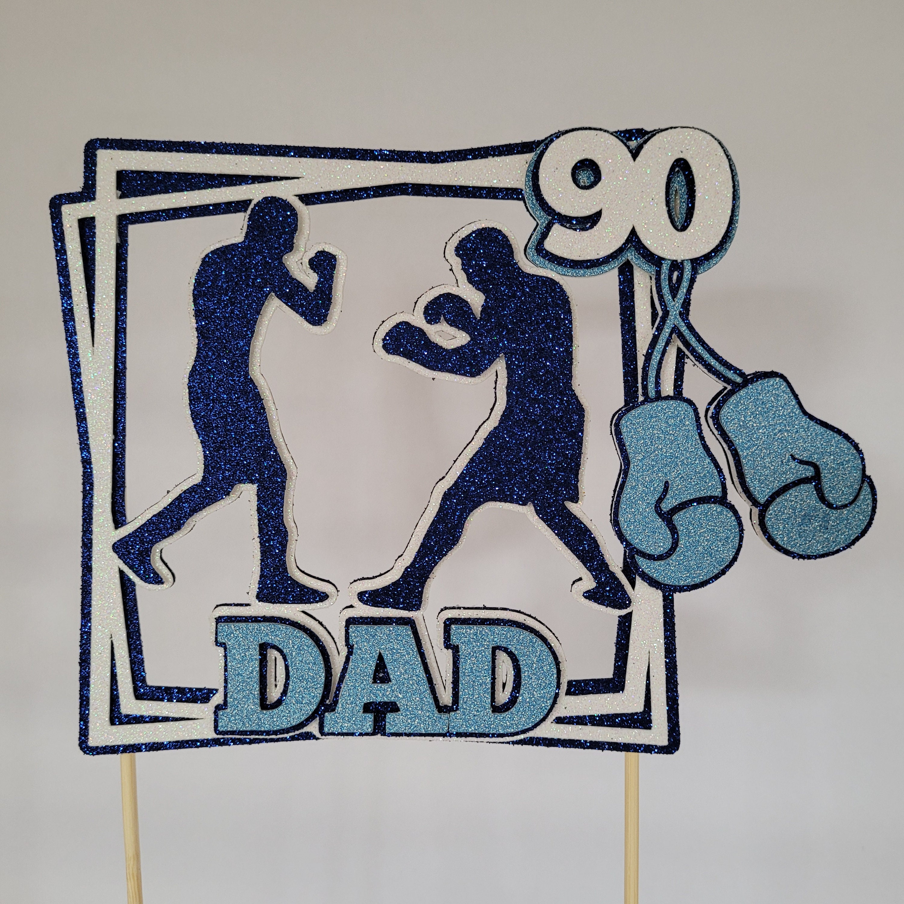 Boxing Boxer Sport Cake Topper Personalised Any Name and Age - Etsy