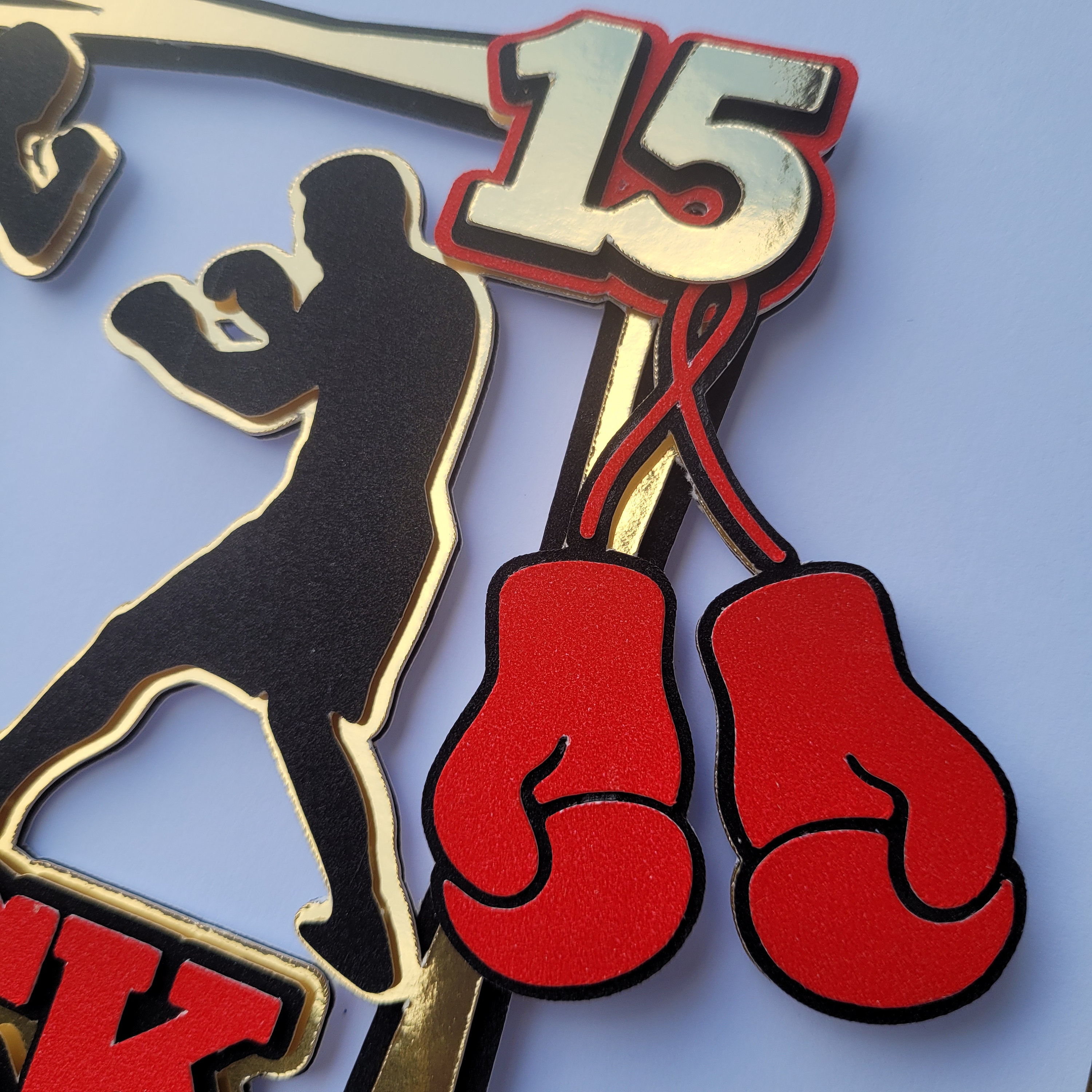 Boxing Boxer Sport Cake Topper Personalised Any Name and Age - Etsy