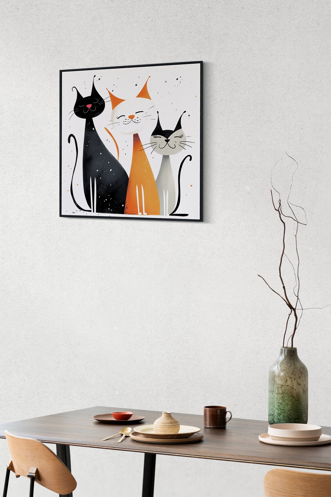 Cat Art Print, Cat Print, Cat Wall Art, Cat Wall Decor, Cat Wall ...