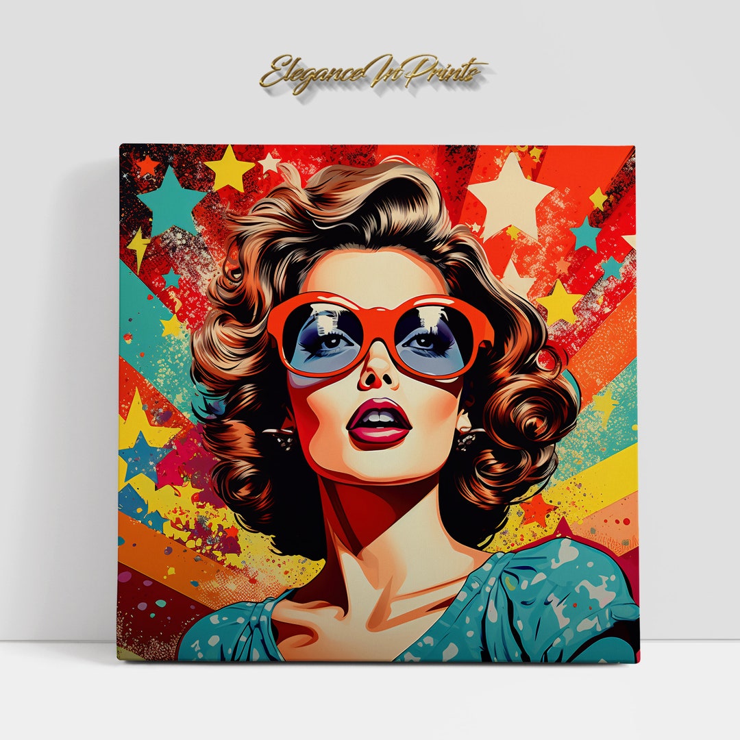 Pop Art Wall Art, Pop Art Print, Pop Art Wallpaper, Pop Culture Wall ...