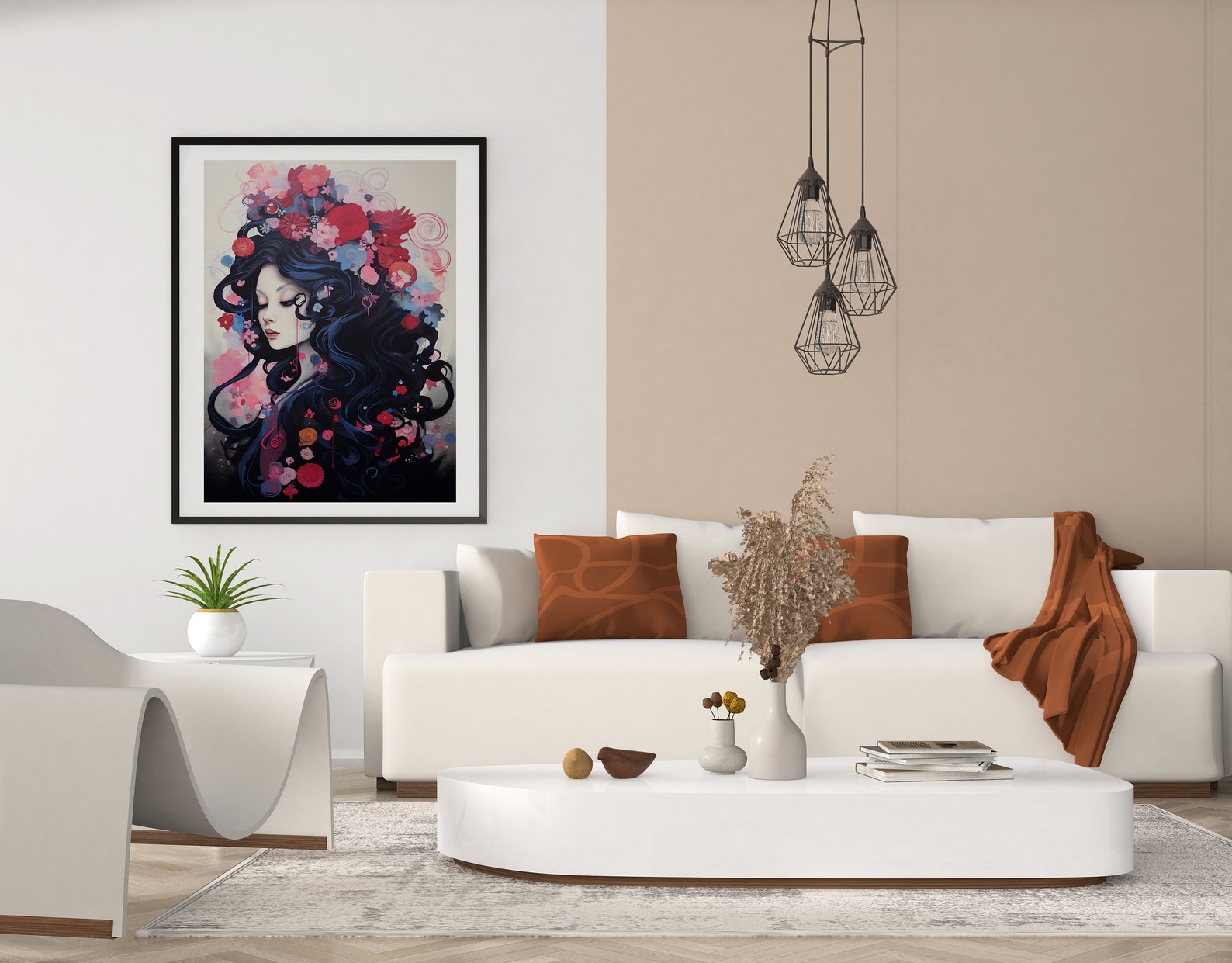 Japanese Woman Poster Oriental Art Print Japanese Wall Art - Etsy