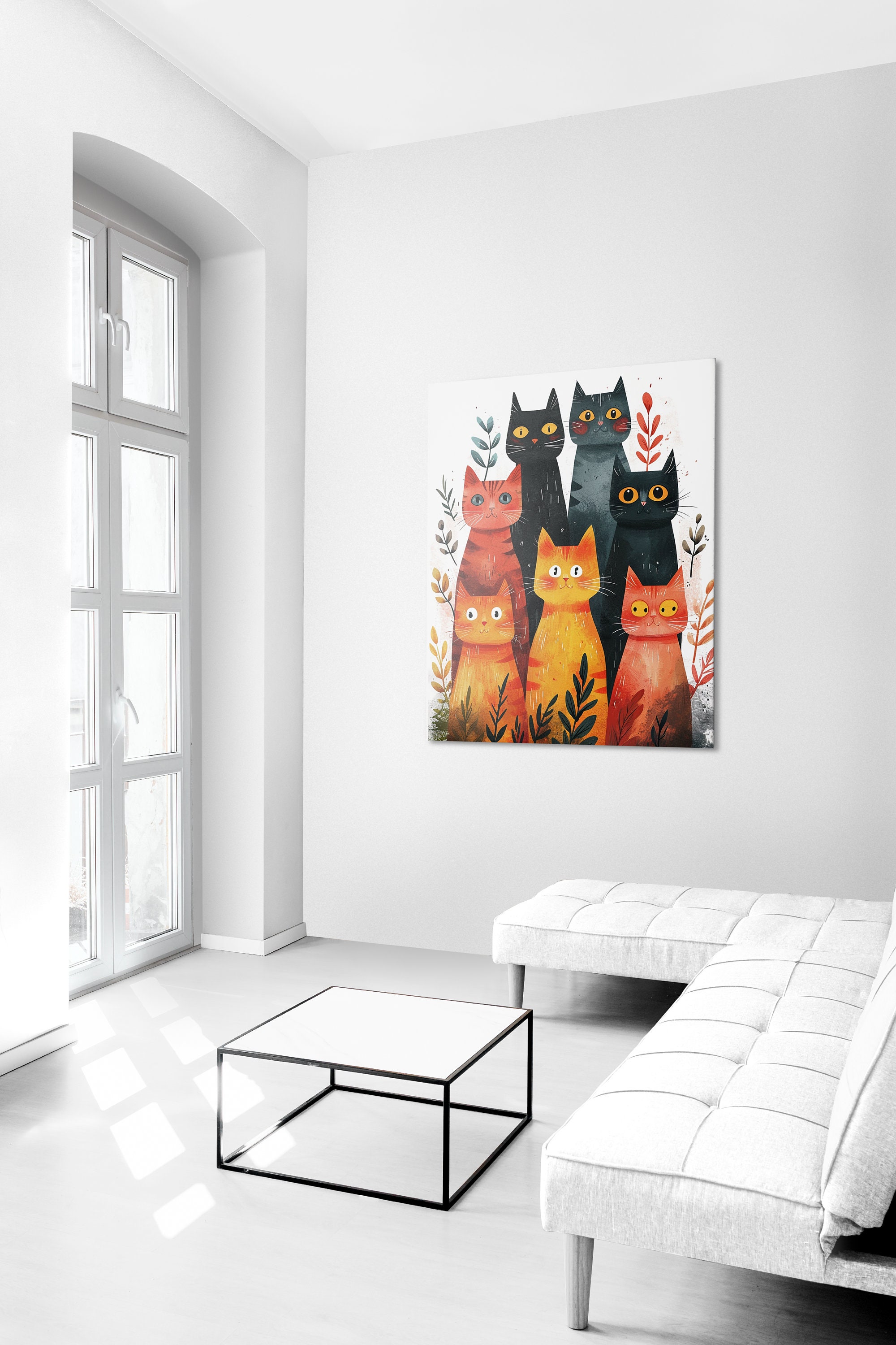 Cat Art Print, Cat Print, Cat Wall Art, Cat Wall Decor, Cat Wall ...