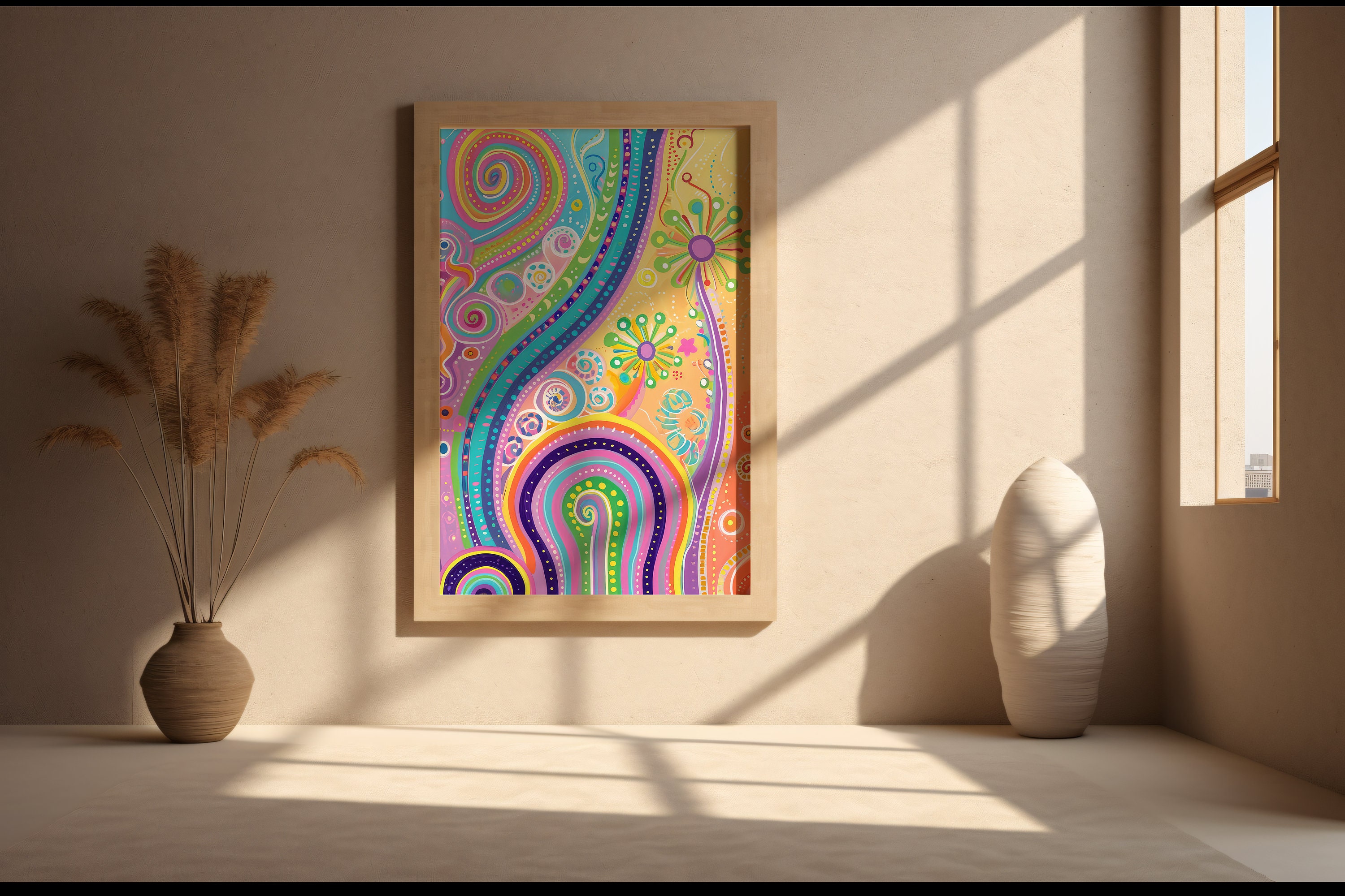 Aboriginal Wall Decor, Aboriginal Digital Art, Australian Aboriginal ...