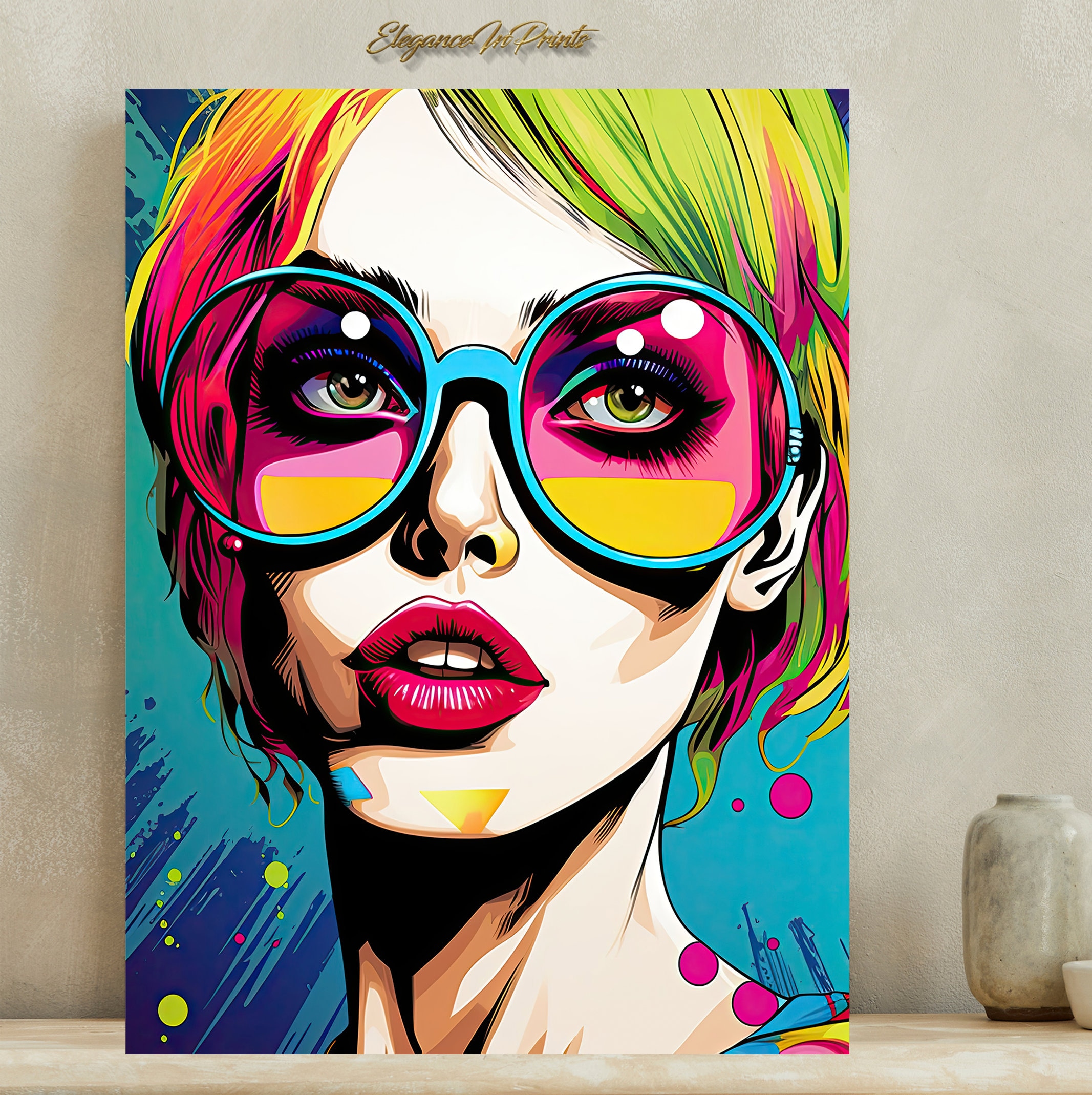 Pop Art Wall Art, Pop Art Print, Pop Art Wallpaper, Pop Culture Wall ...