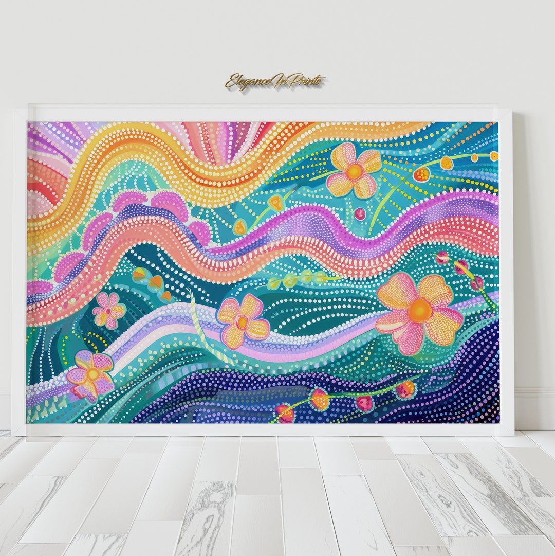 Aboriginal Wall Decor, Aboriginal Digital Art, Australian Aboriginal ...