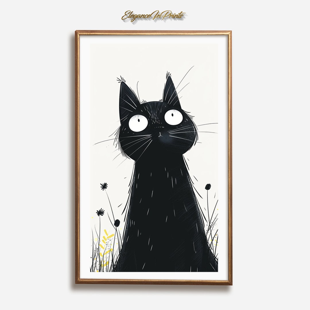Cat Art Print, Cat Print, Cat Wall Art, Cat Wall Decor, Cat Wall ...
