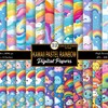 Rainbow Digital Paper | Rainbow Star Digital Paper | Rainbow Background ...