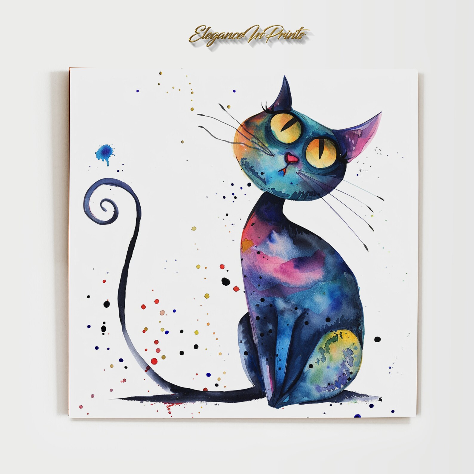 Cat Art Print, Cat Print, Cat Wall Art, Cat Wall Decor, Cat Wall ...