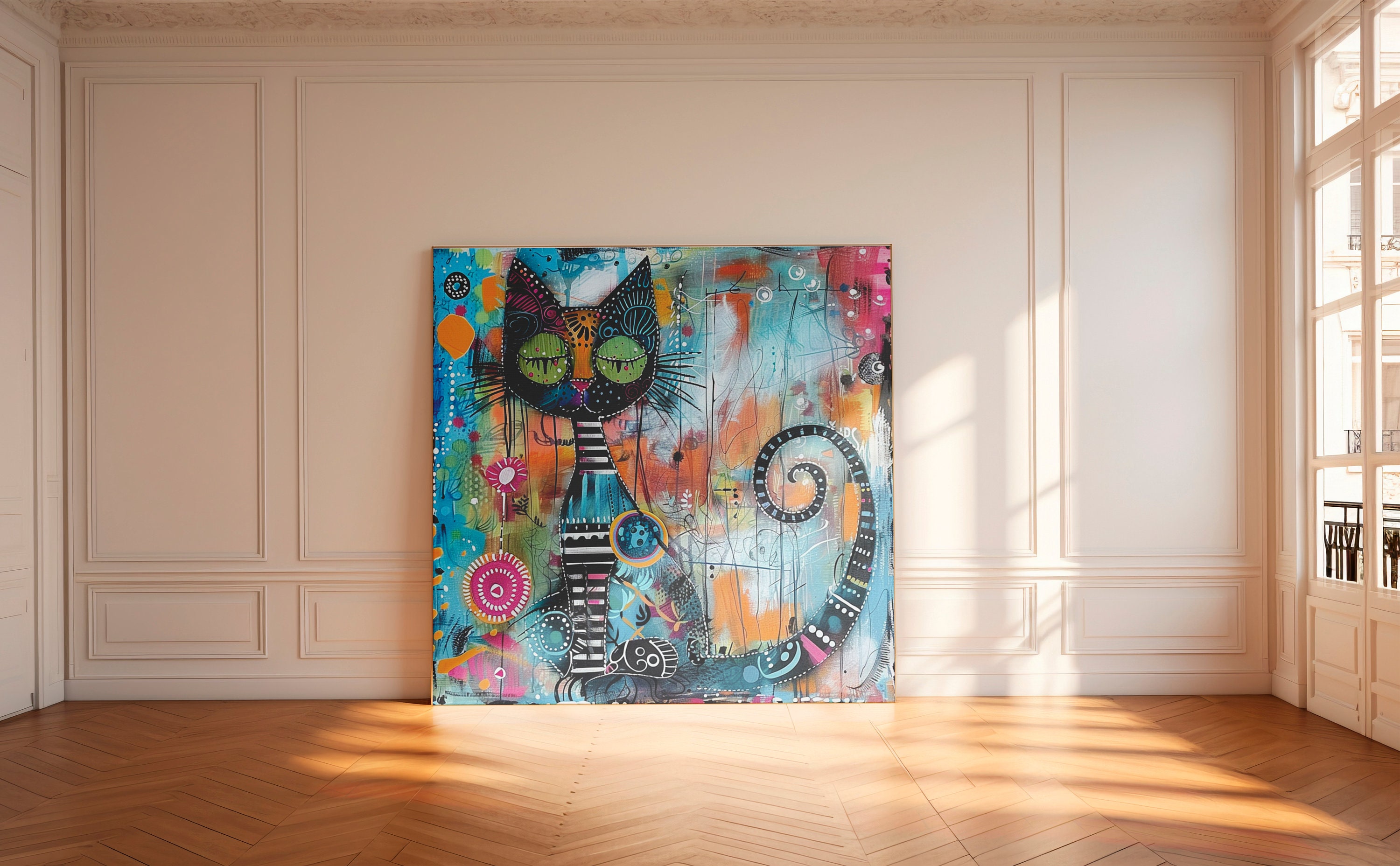 Cat Art Print, Cat Print, Cat Wall Art, Cat Wall Decor, Cat Wall ...