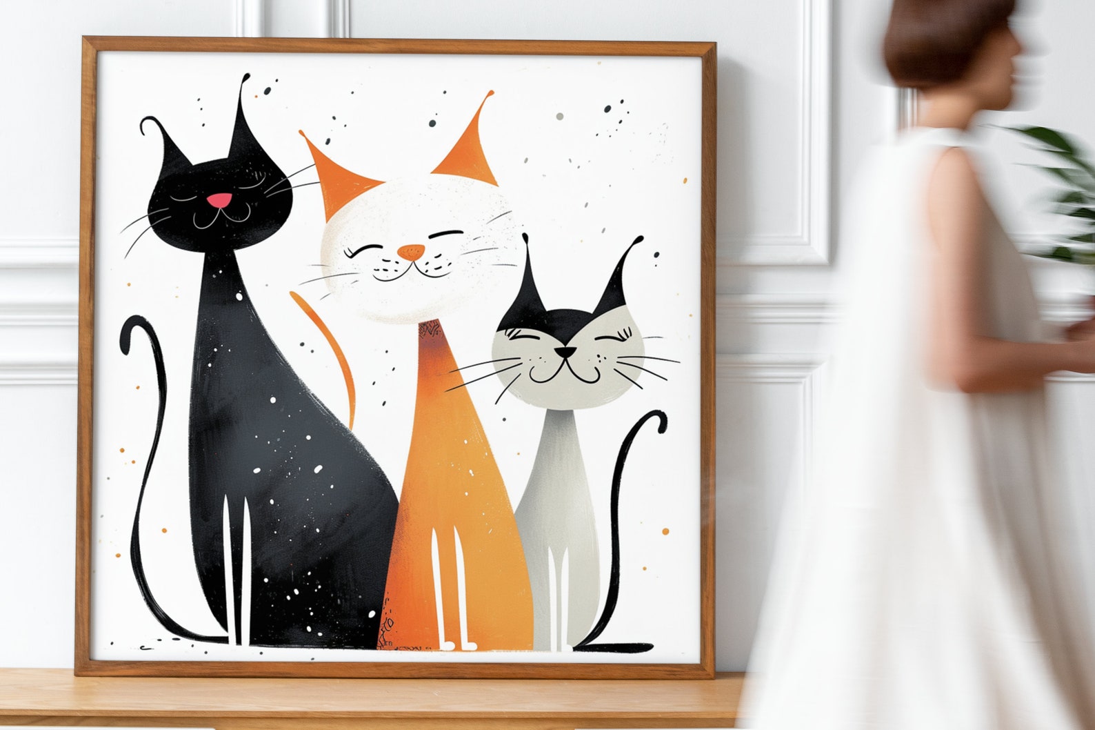 Cat Art Print, Cat Print, Cat Wall Art, Cat Wall Decor, Cat Wall ...